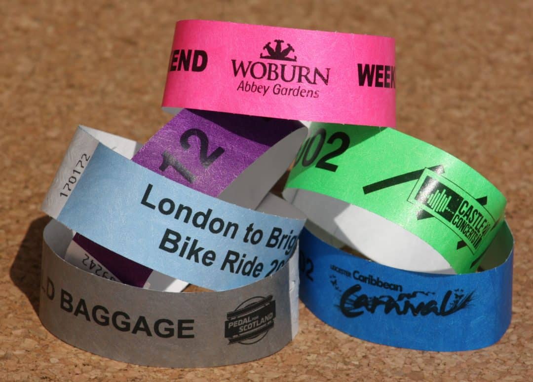 Custom UK Printed Tyvek Wristbands - Band Pass LTD